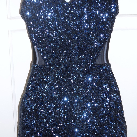 bebe | Dresses | Nwt Bebe Navy Hot Sparkle Dress | Poshmark